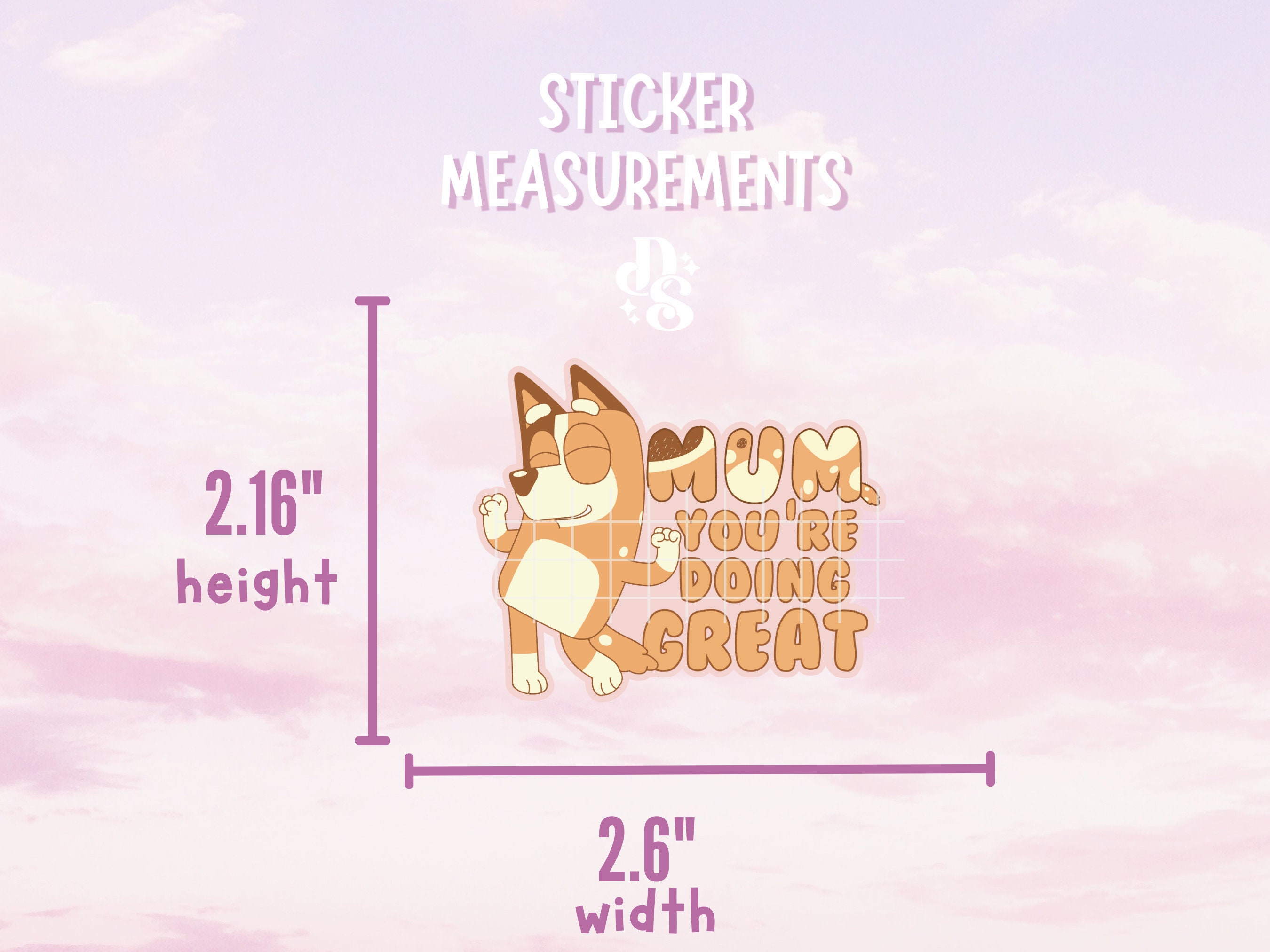 Bluey Mum Sticker Chilli Sticker Mum Chilli Sticker Chilli - Etsy