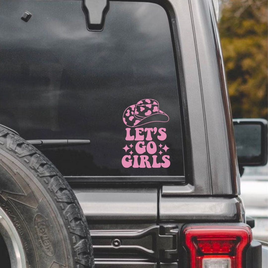 Let's Go Girls Car Decal, Bumper Decals, Bumper Stickers, Vinyl Decal ...