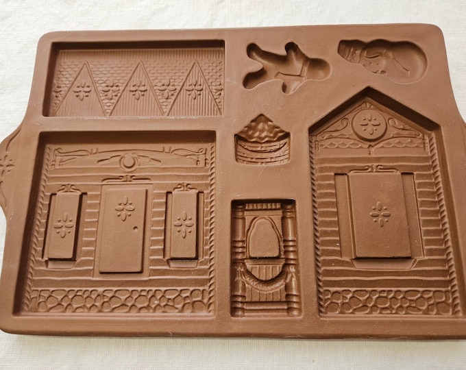 Vintage Longaberger Pottery Gingerbread House Mold - Etsy