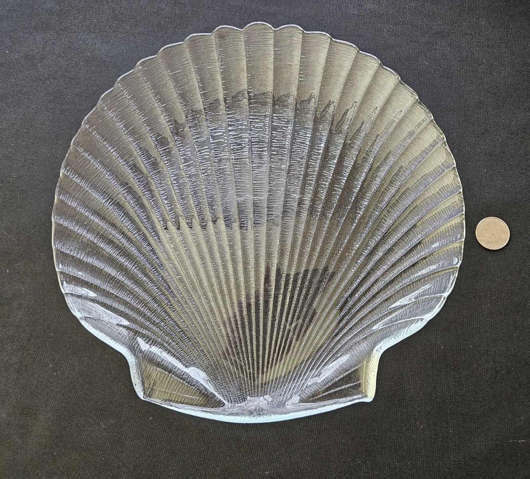 Vintage Sea Shell Plate/platter - Etsy