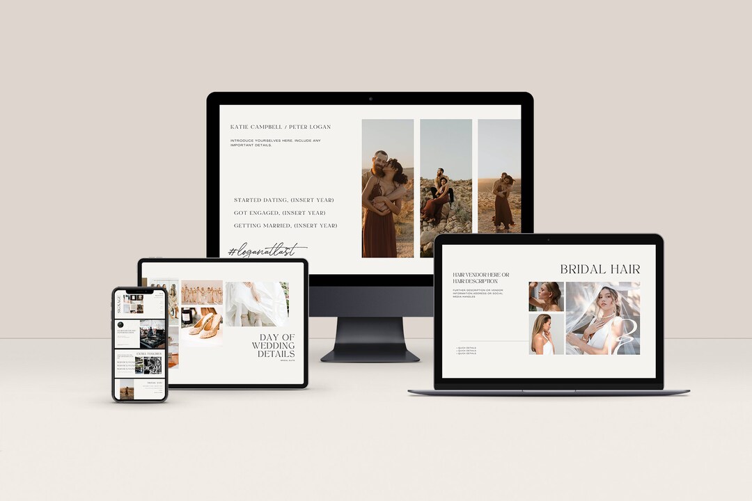 Wedding Style Guide, Vision + Vendor Presentation Tool | Minimal ...