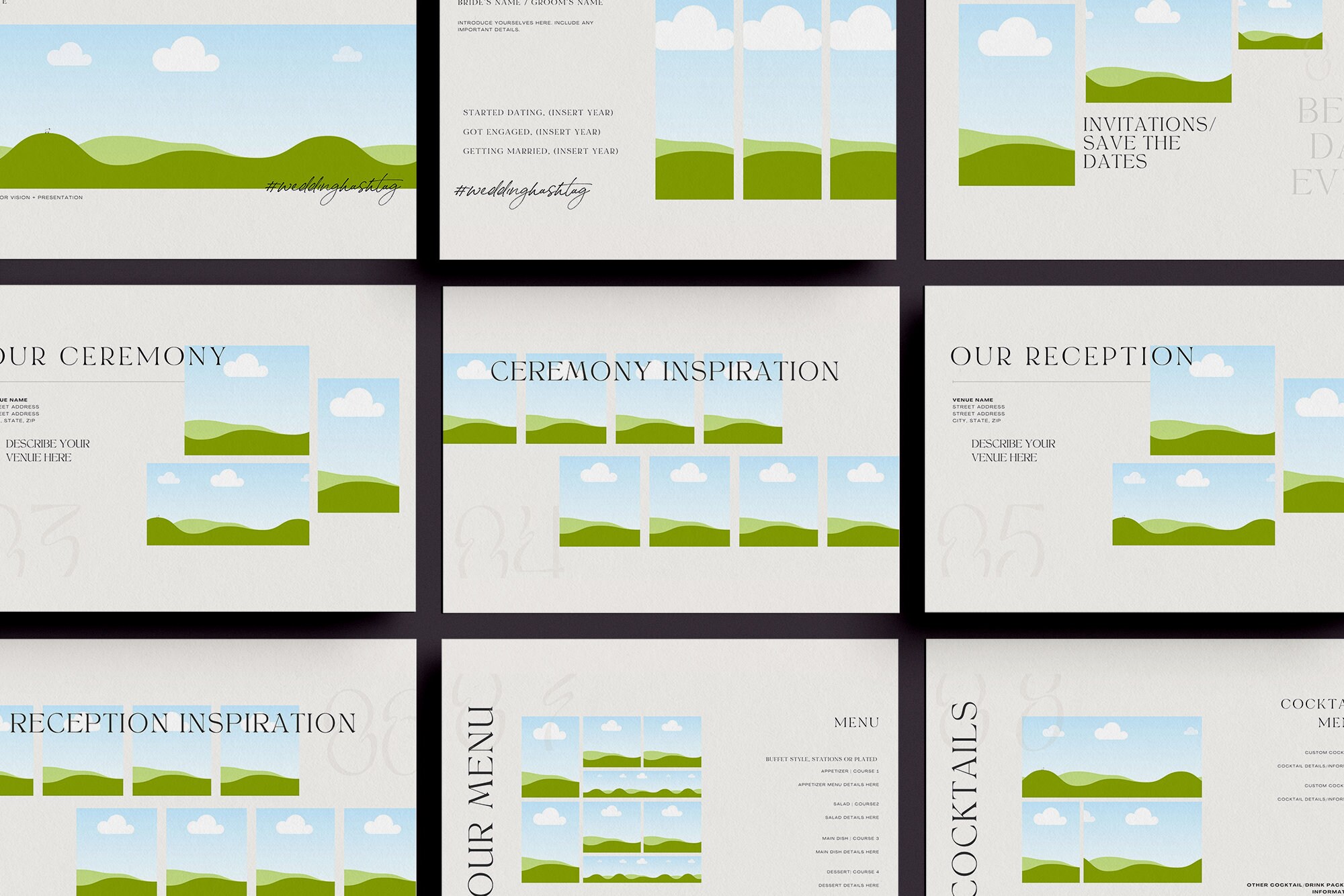 Wedding Style Guide, Vision + Vendor Presentation Tool | Minimal ...