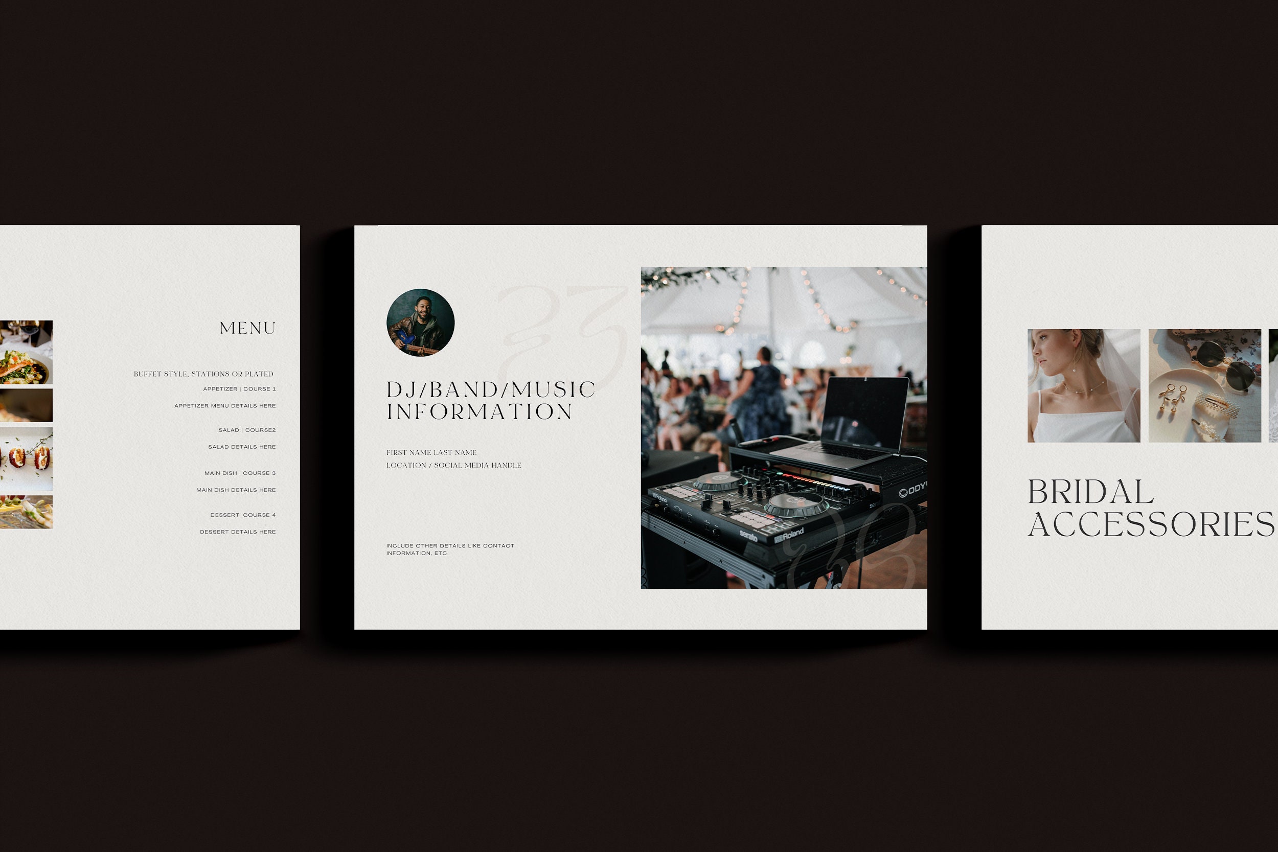 Wedding Style Guide, Vision + Vendor Presentation Tool | Minimal ...