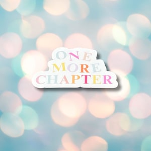 One More Chapter, Funny, Sarcasm, Water Bottle Sticker, Tumbler Sticker ...