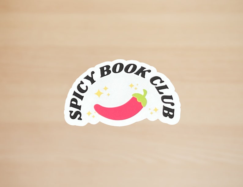 Spicy Book Club, Funny, Decal, Sarcasm, Water Bottle Sticker, Tumbler ...