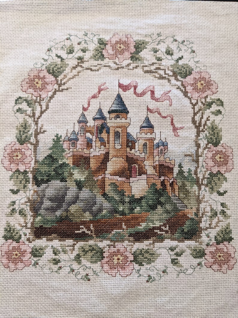 Castle Cross-stitch - Etsy