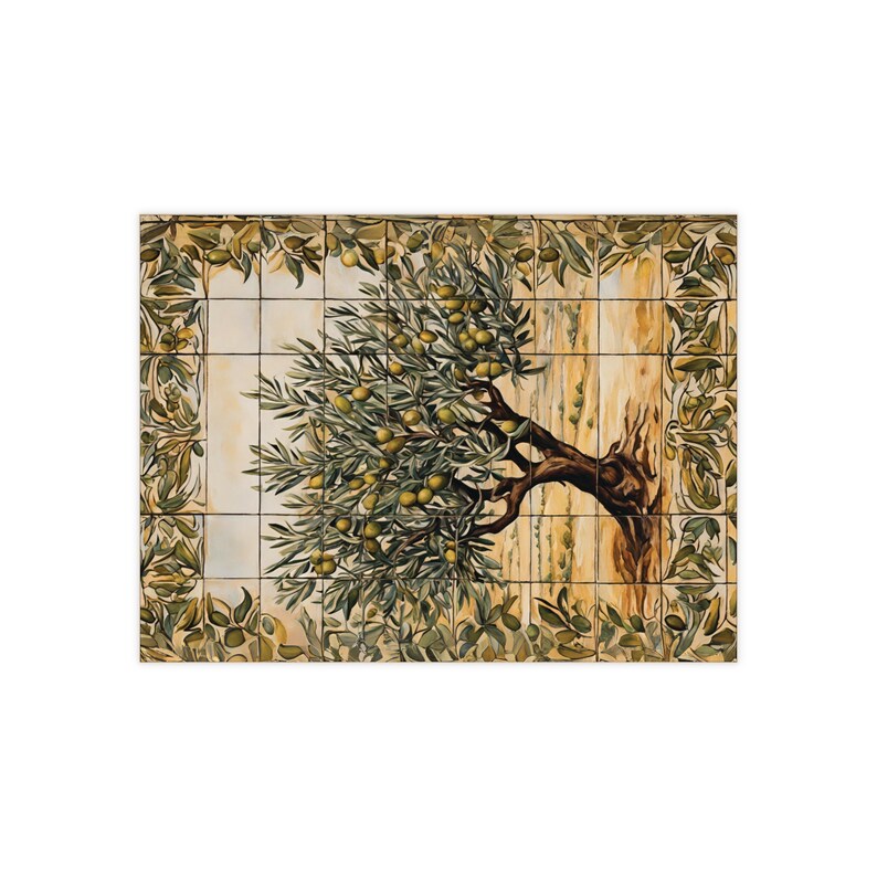Palestine Olive Tree Mosaic Art, Free Palestine Ceramic Tile ...