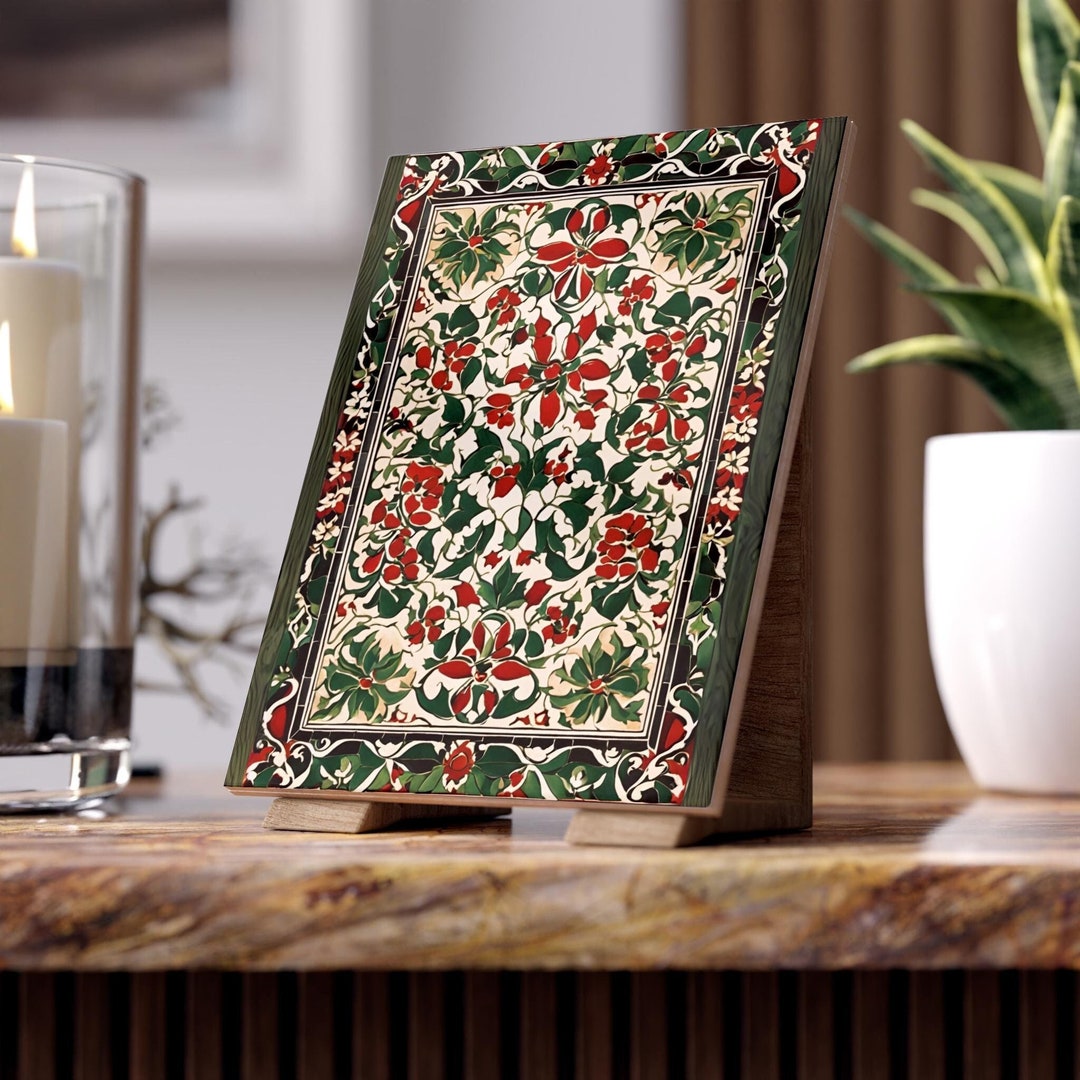 Palestinian Anemon Flower Mosaic Art Ceramic Tile, Free Palestine ...