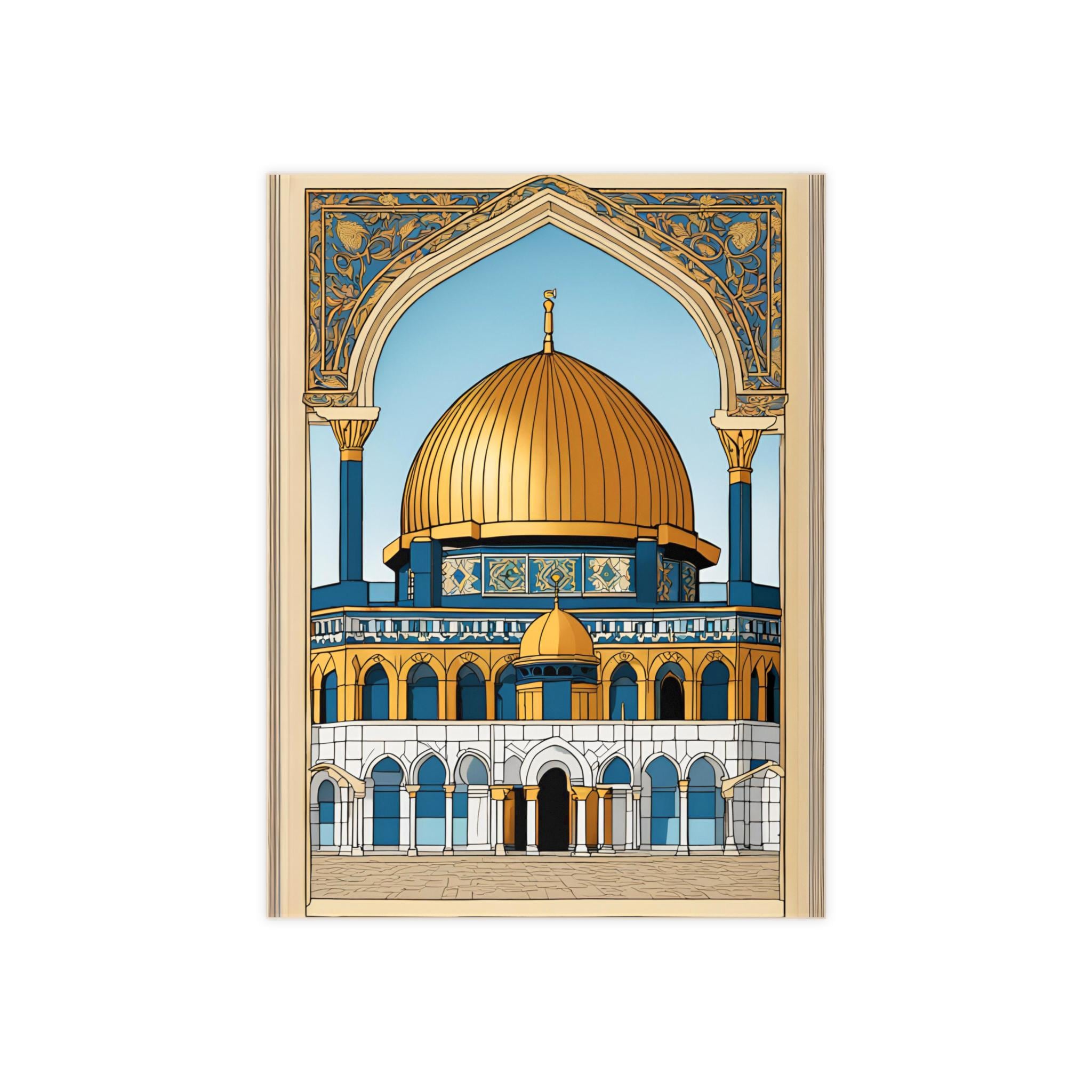 Masjid Al Aqsa Ceramic Tile, Islamic Wall Art, Free Palestine Sign ...