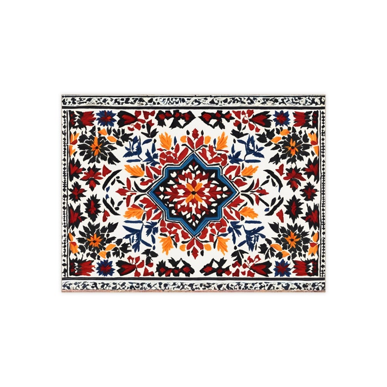 Tatreez Embroidery Art Ceramic Tile, Palestinian Decorative Tile ...