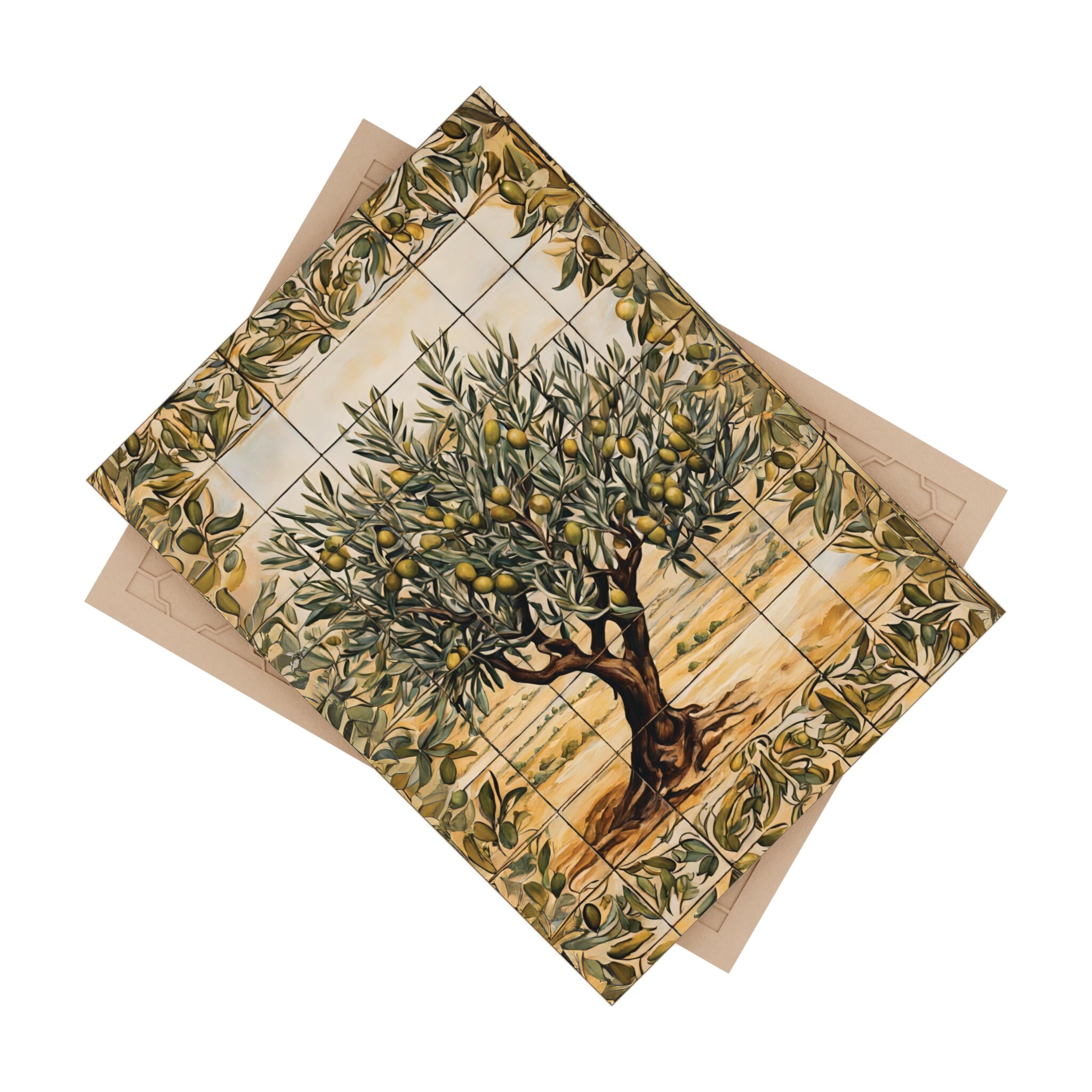 Palestine Olive Tree Ceramic Tile Art, Middle Eastern Decor - Etsy