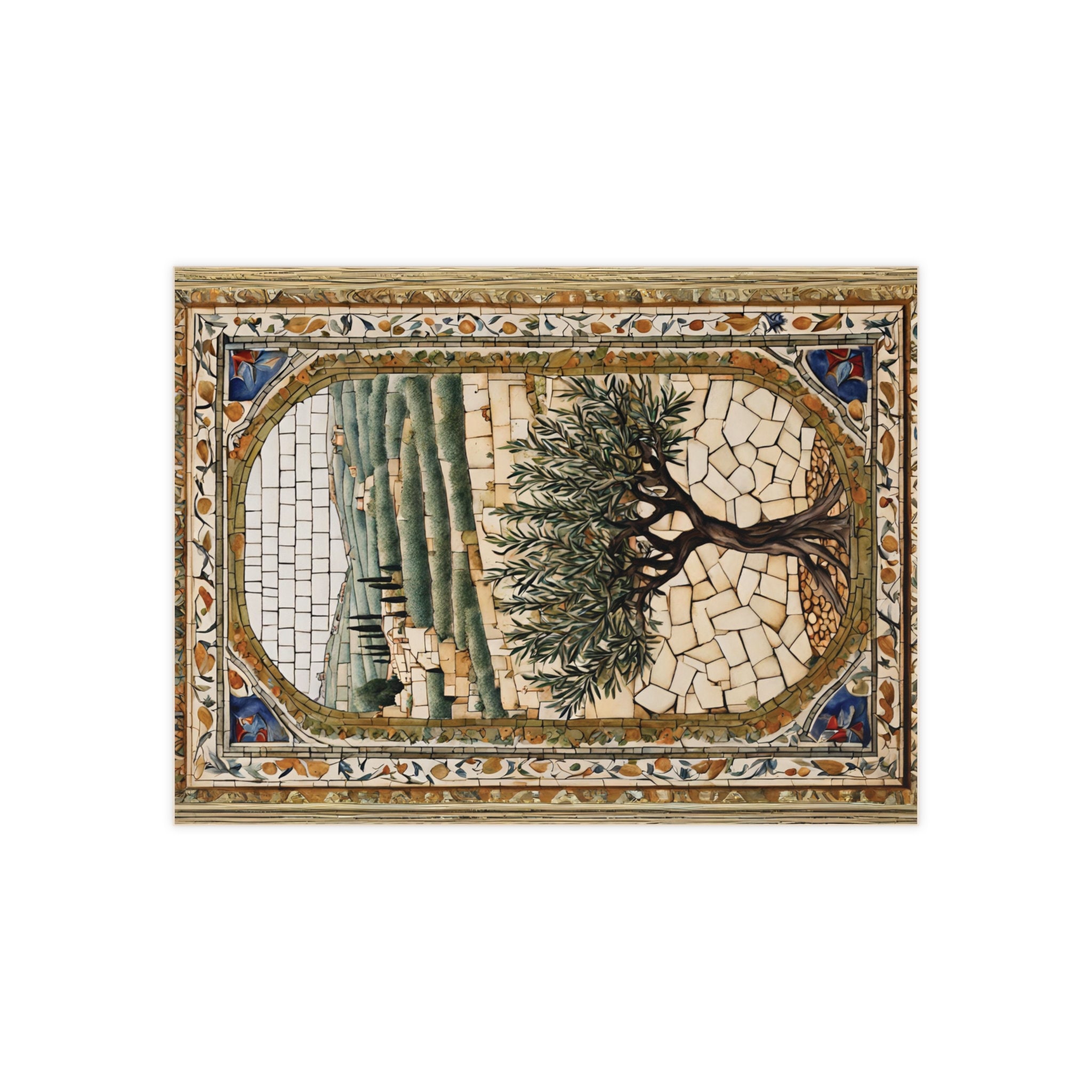 Palestine Olive Tree Mosaic Art, Free Palestine Ceramic Tile ...