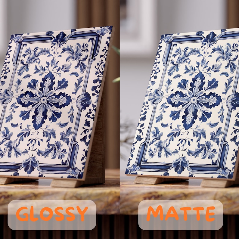 Portuguese Azulejo Tile Set, Blue & White Ceramic Wall Art, 6x8 - Etsy