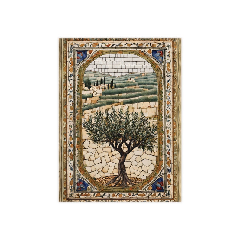 Palestine Olive Tree Mosaic Art, Free Palestine Ceramic Tile ...