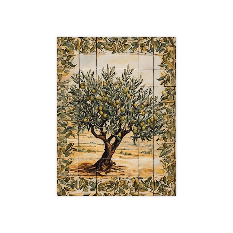 Palestine Olive Tree Mosaic Art, Free Palestine Ceramic Tile ...