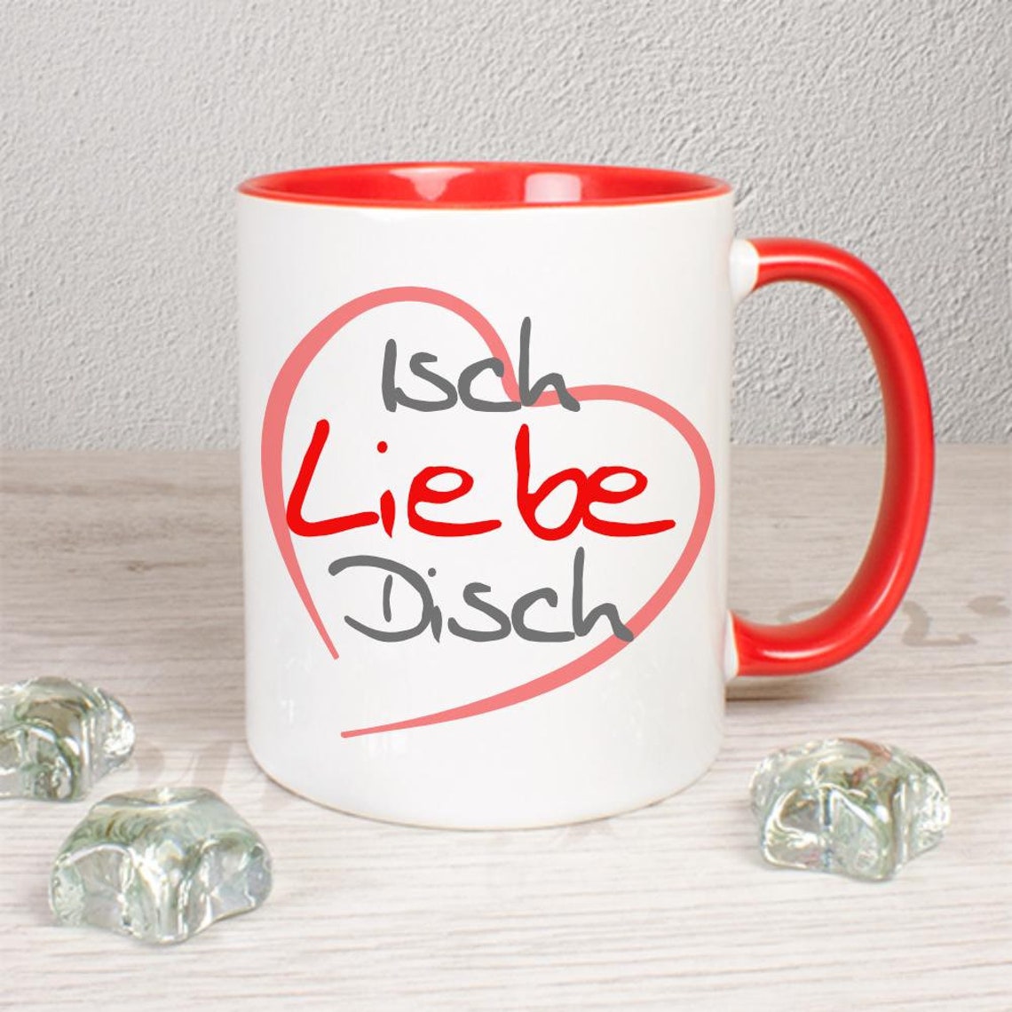 Ick Liebe Dir oder Isch Liebe Disch Tasse | Etsy