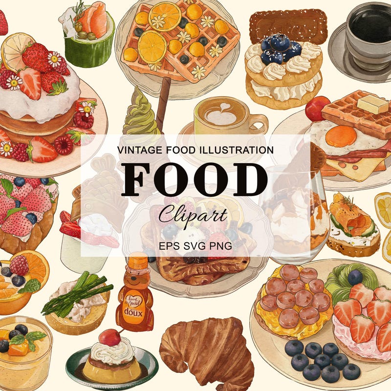 Food Illustration - Etsy