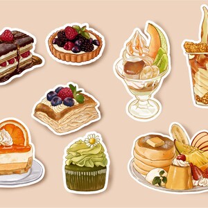 Dessert Stickers Printable Stickers Food Stickers Printable Digital ...