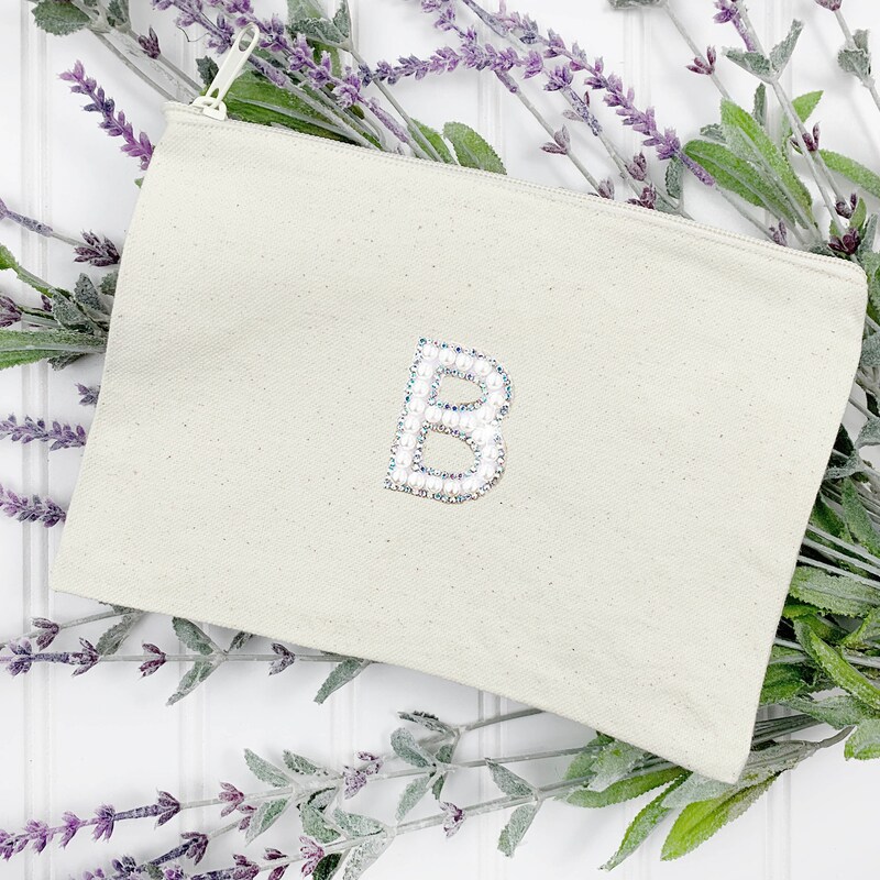 Rhinestone Monogram - Etsy