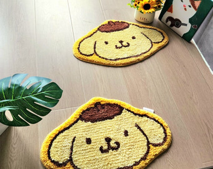 Sanrio POMPOMPURIN Tufted Rug Carpet Kitchen Floor Door Room Japan ...