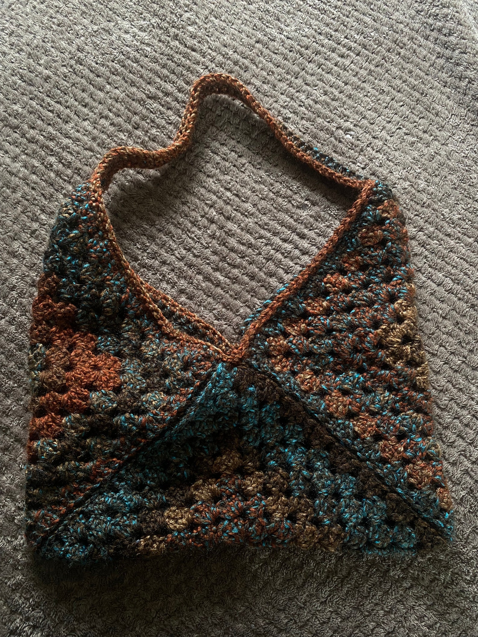 Marble Crochet Shoulder Bag - Etsy