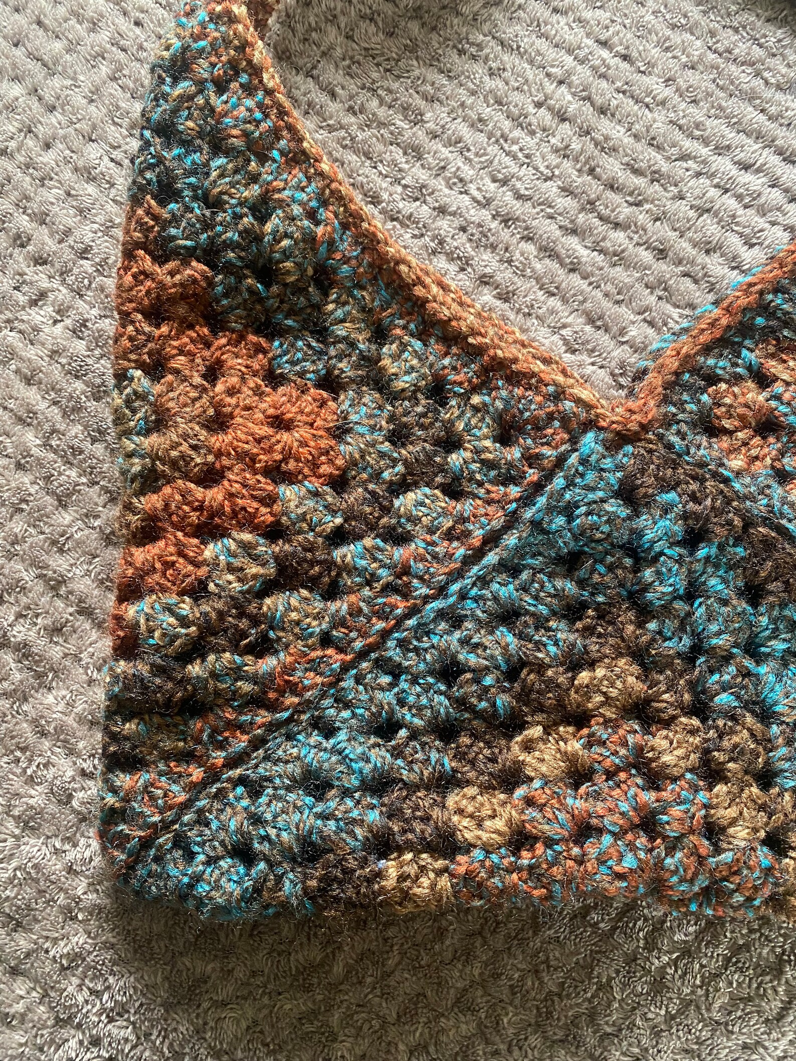 Marble Crochet Shoulder Bag - Etsy