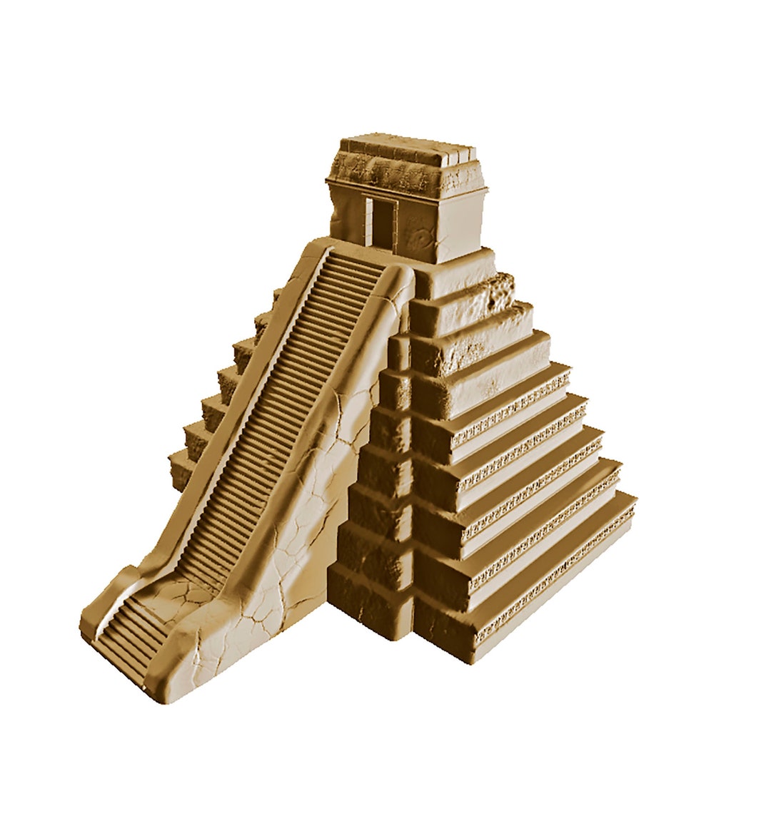 3D STL File Model Temple Maya for 3D Printing Diorama - Etsy