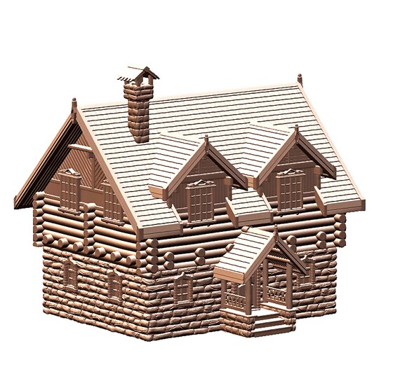 3D STL File Model Slavic Building for 3D Printing - Etsy