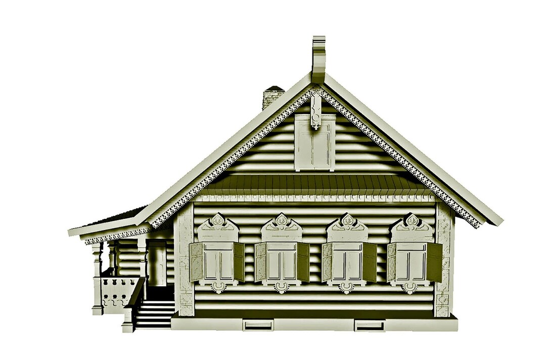 3D STL File Model Slavic Building for 3D Printing - Etsy