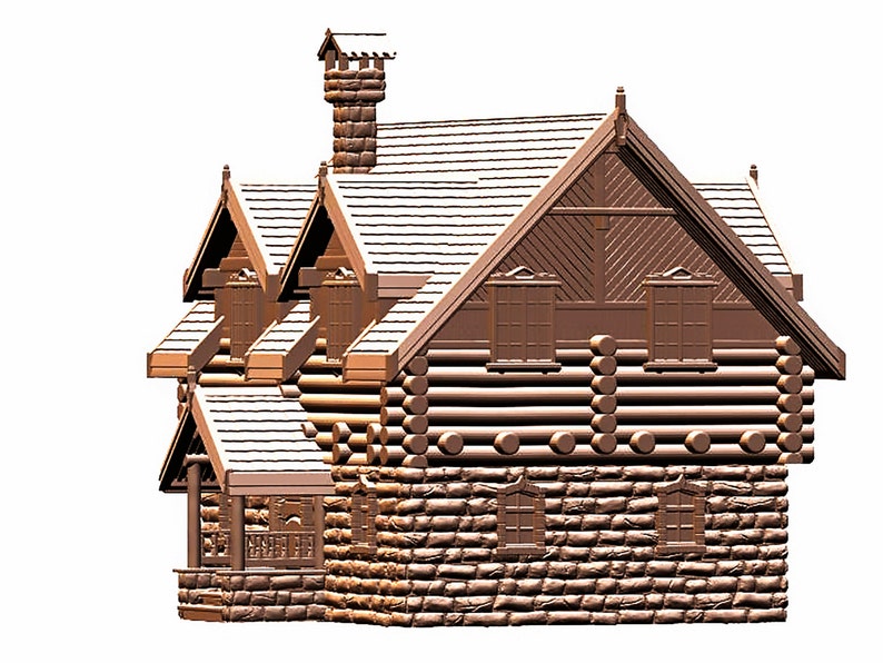 3D STL File Model Slavic Building for 3D Printing - Etsy
