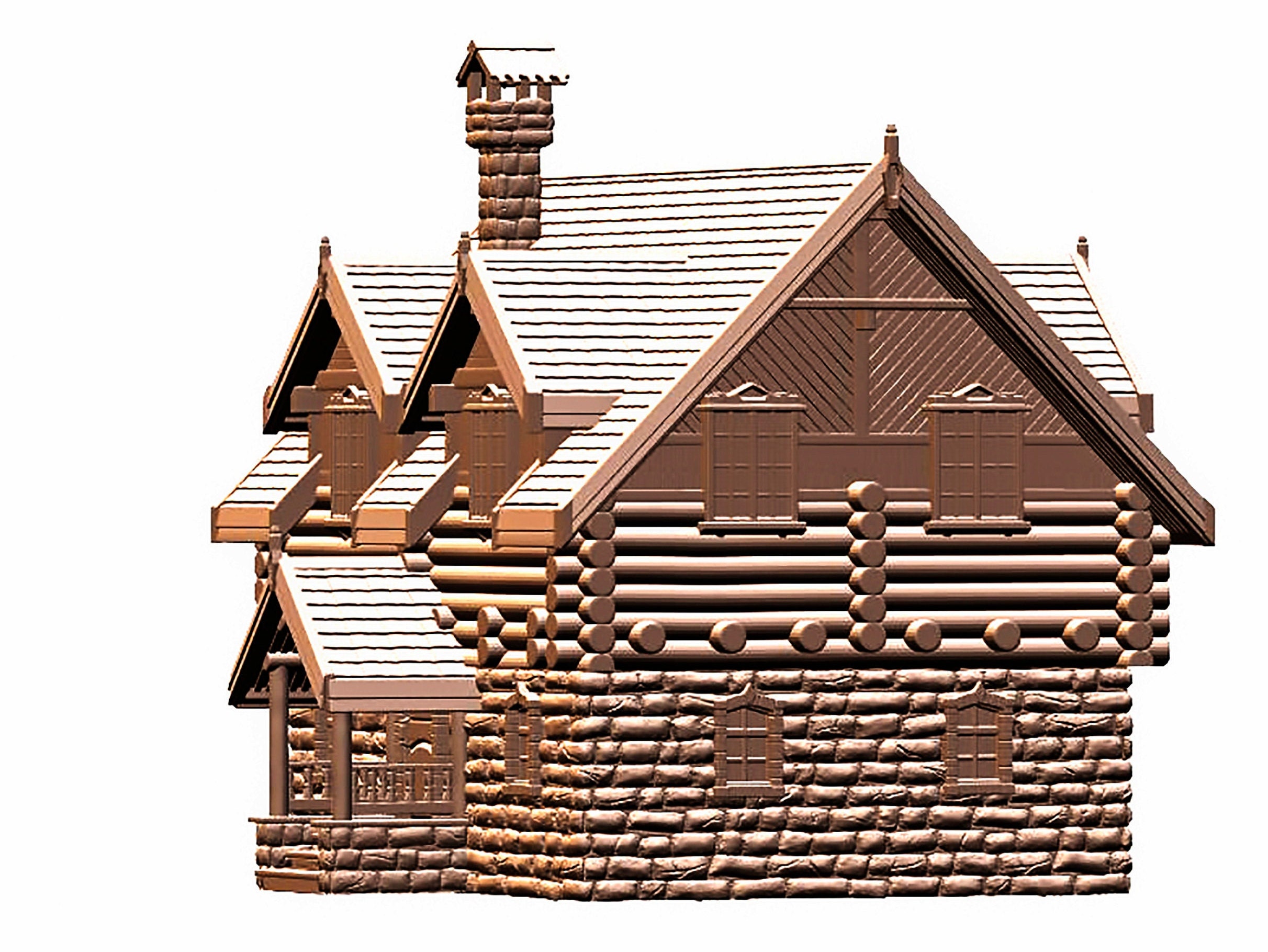 3D STL File Model Slavic Building for 3D Printing - Etsy