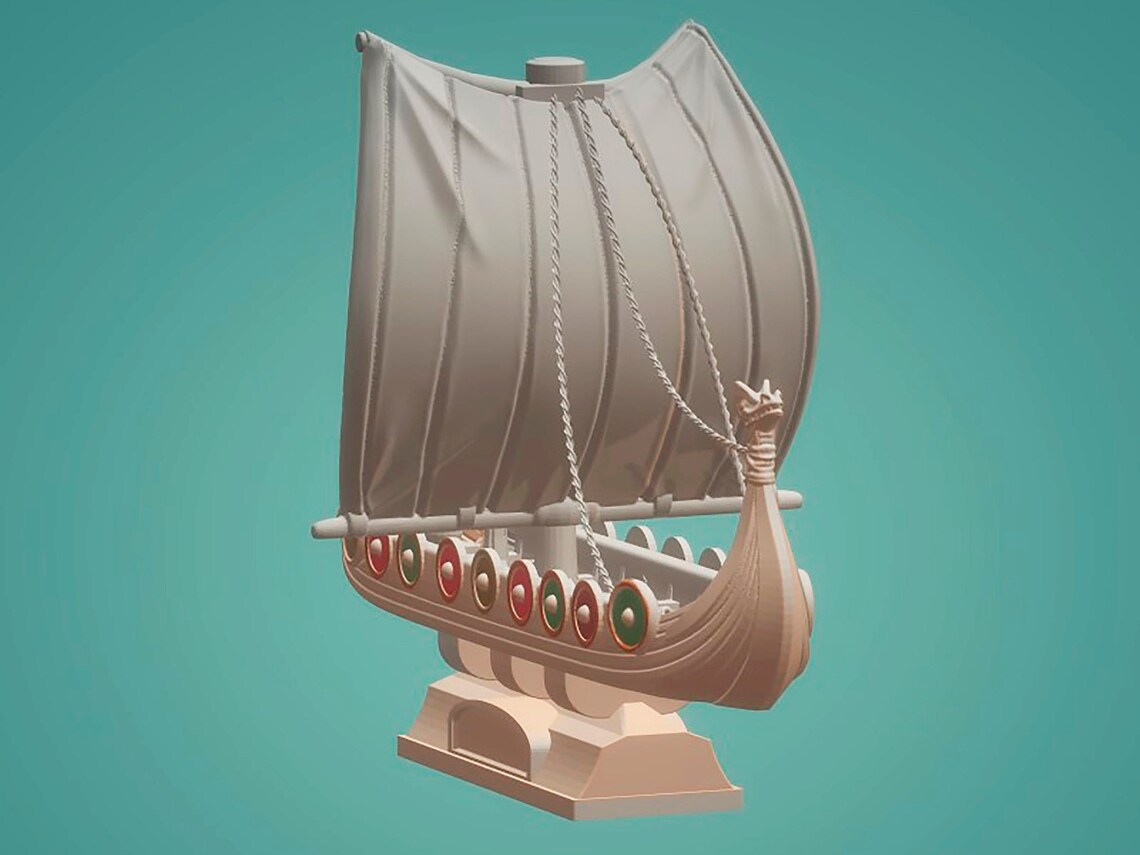 3D STL File Model Viking Drakkar II for 3D Printing - Etsy