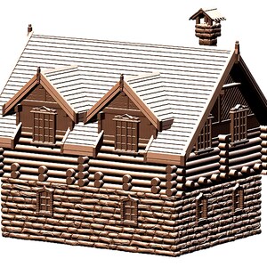 3D STL File Model Slavic Building for 3D Printing - Etsy
