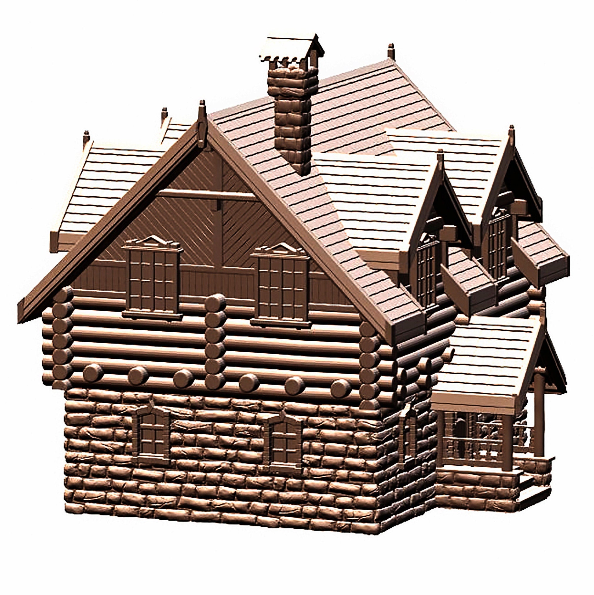 3D STL File Model Slavic Building for 3D Printing - Etsy