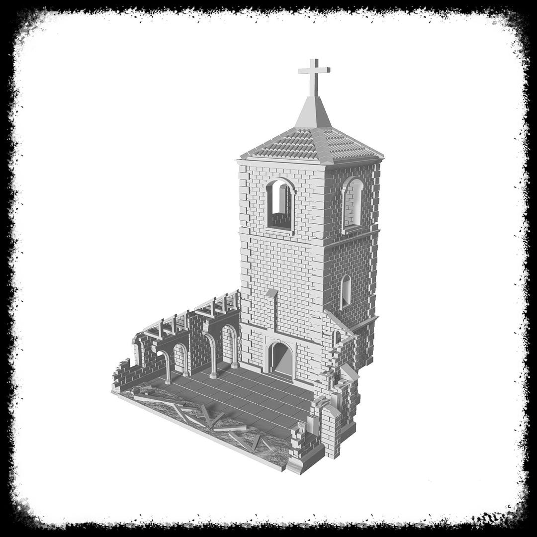 Church Dice Tower STL – 3D Printable Tabletop Terrain - Etsy