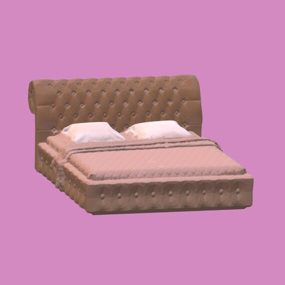 3D STL File Model Interior Decor Bed 3D Printing Resin - Etsy