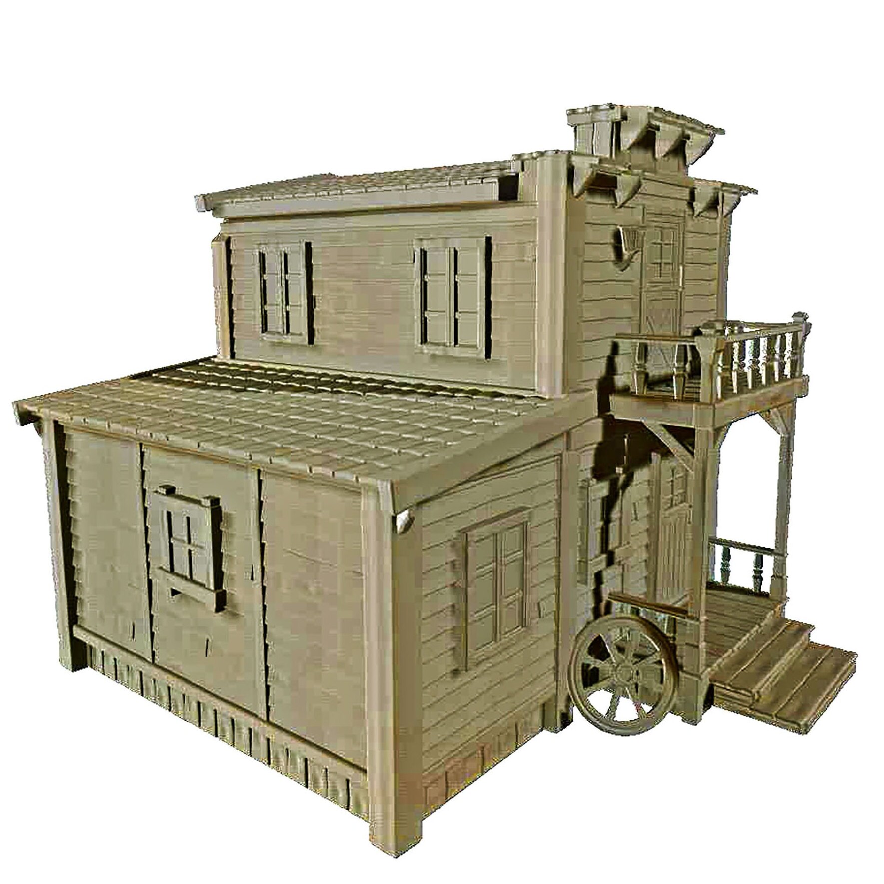 3D STL File Model House Residential Building 1 Wild West 3D Printing - Etsy