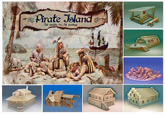 3D STL Files Pirates Collection for 3D Printing - Etsy