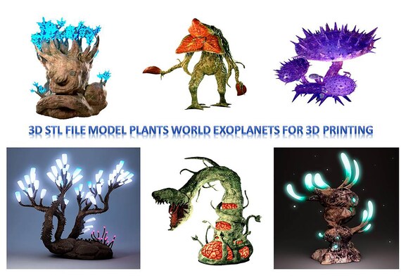 3D STL Files Models Plants World Exoplanets 3 for 3D Printing - Etsy