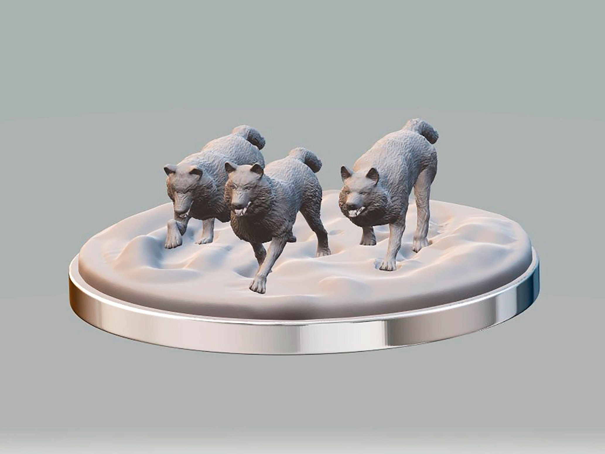 3D STL File Model Wolves Diorama for 3D Printer - Etsy