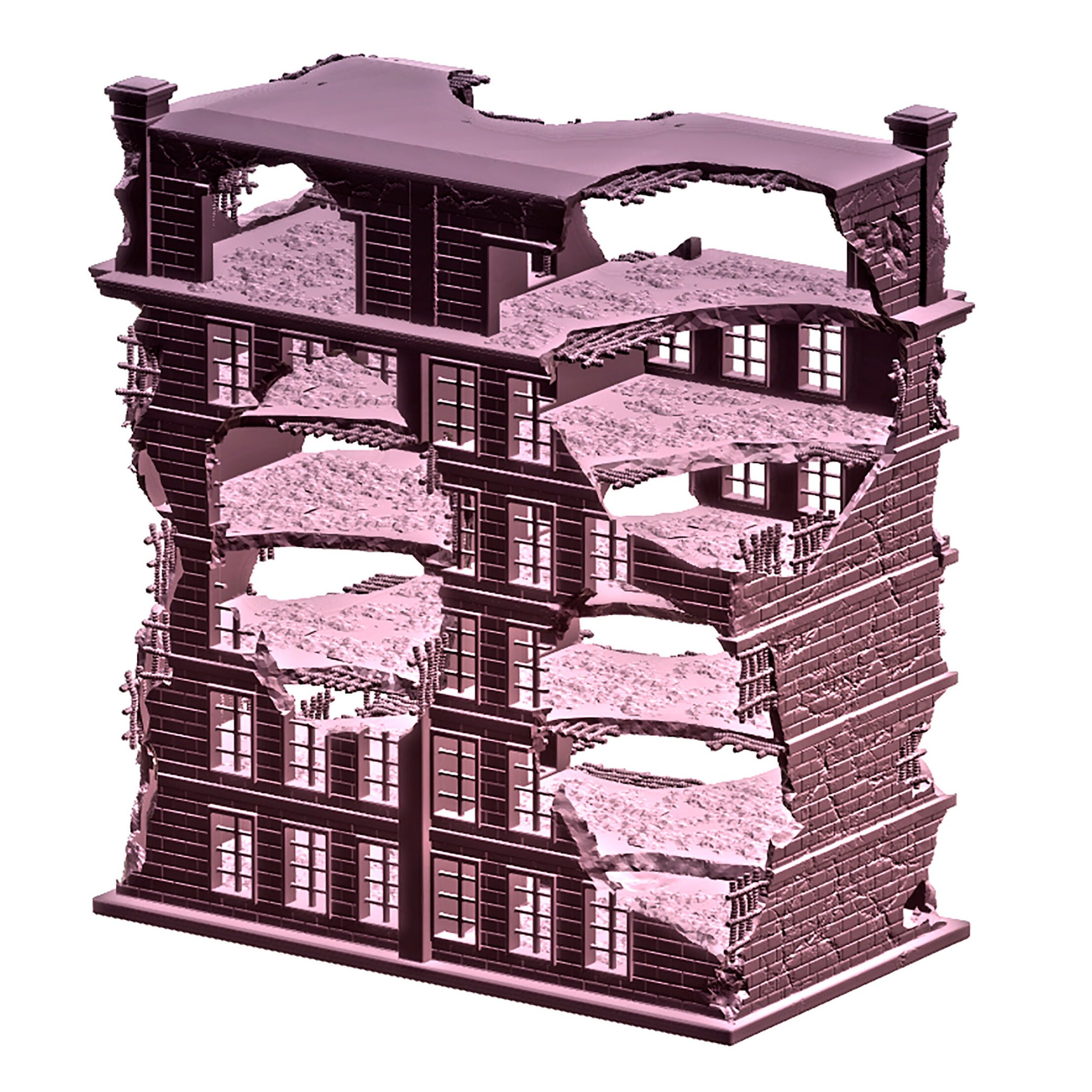 3D STL File Model Destroyed Building 2 for 3D Printing - Etsy