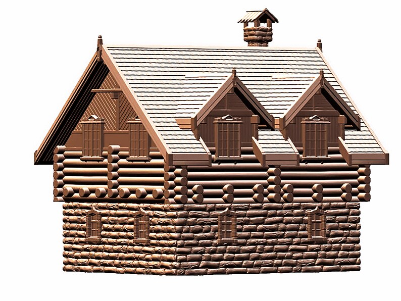 3D STL File Model Slavic Building for 3D Printing - Etsy