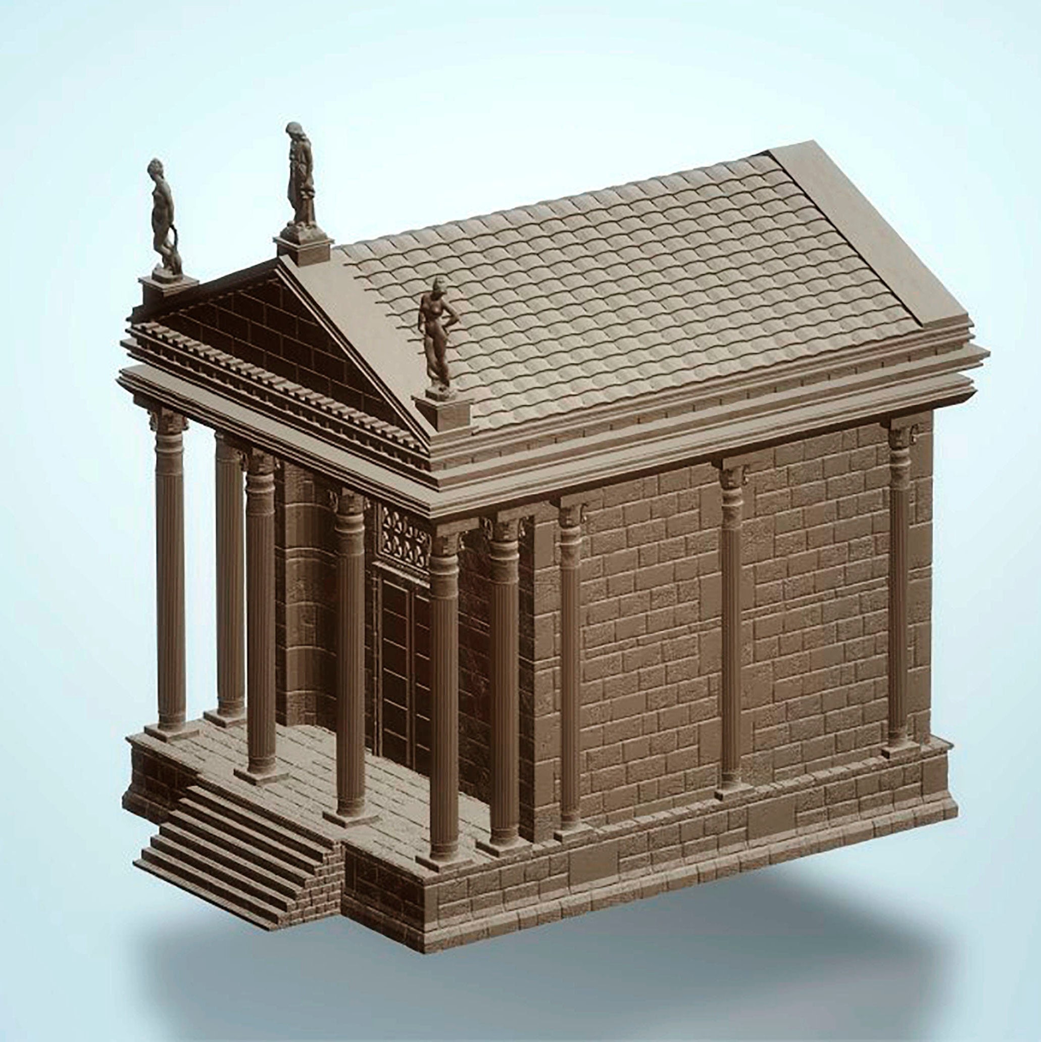 3D STL File Model Greek Temple for 3D Printing Diorama - Etsy UK