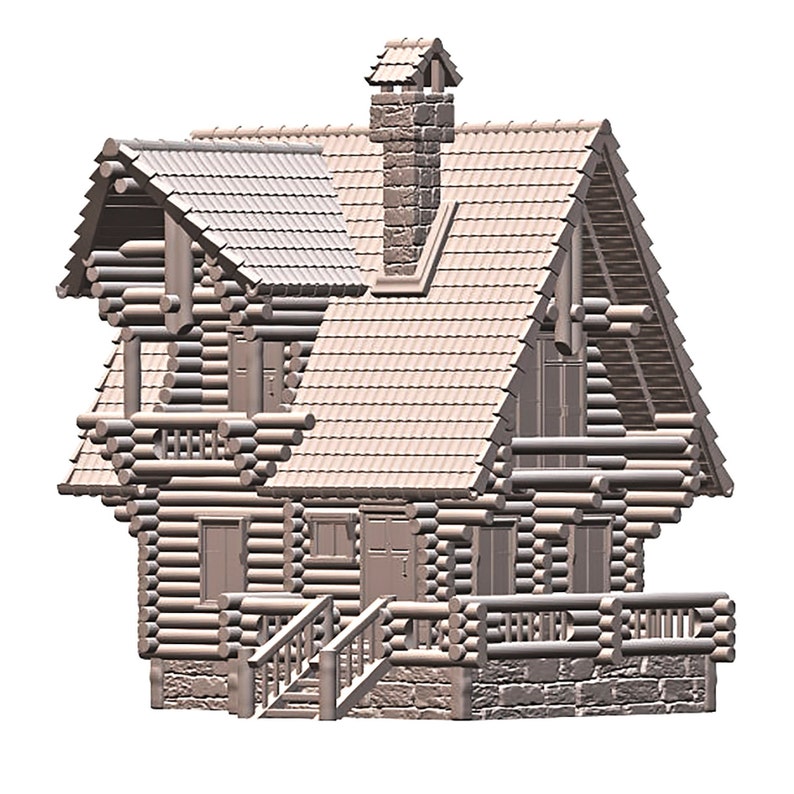 3D STL File Model Slavic Building for 3D Printing - Etsy