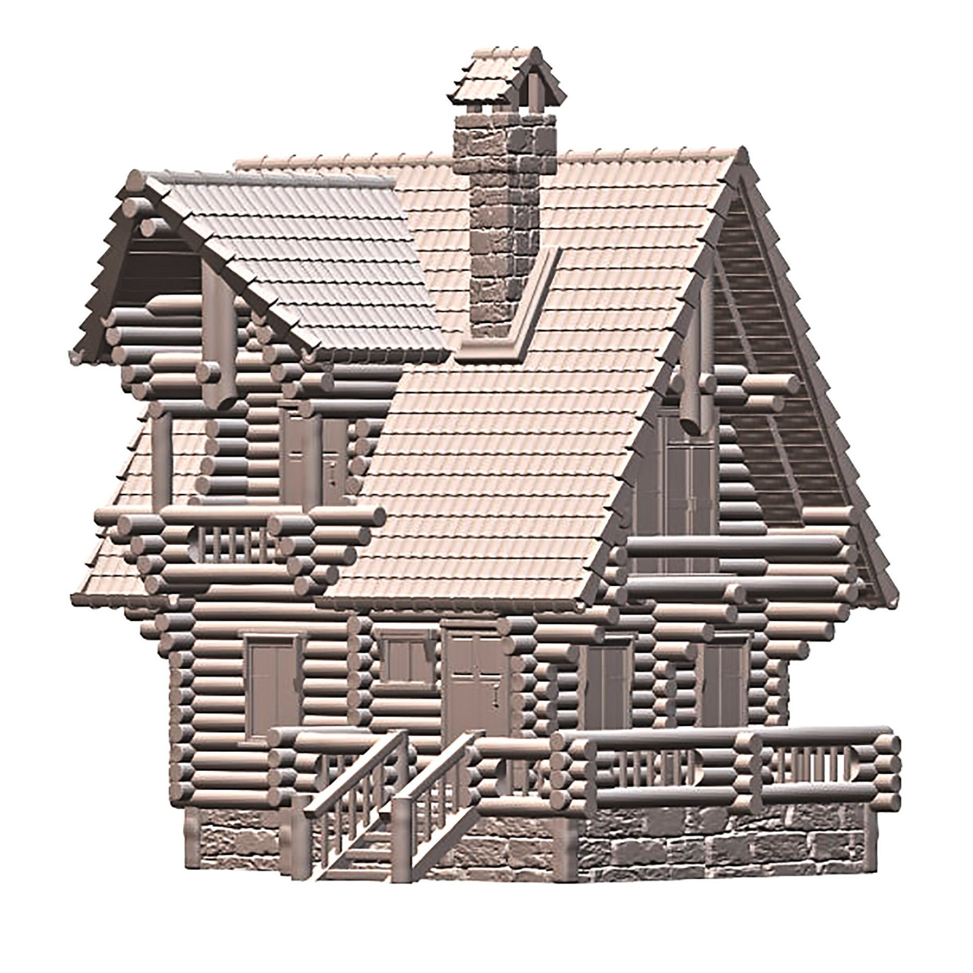 3D STL File Model Slavic Building for 3D Printing - Etsy