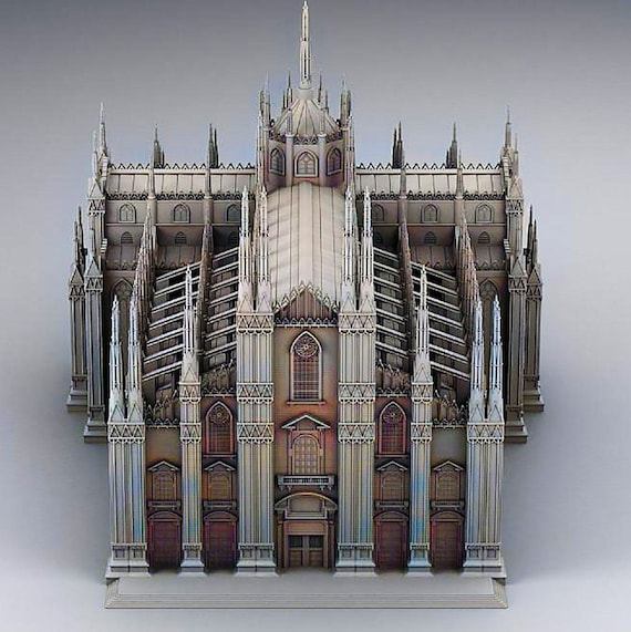 3D STL File Model Duomo Di Milano for 3D Printing | Etsy Israel