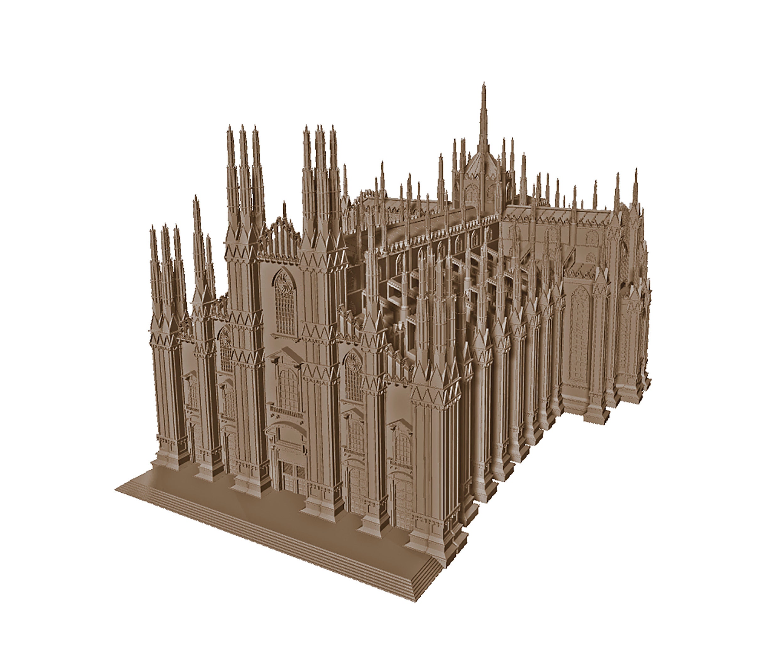 3D STL File Model Duomo Di Milano for 3D Printing - Etsy