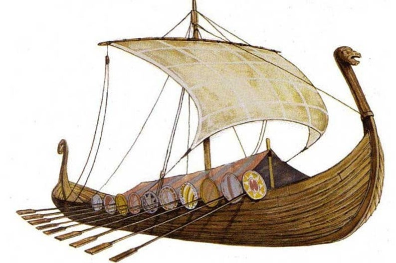 3D STL File Model Viking Drakkar for 3D Printing - Etsy