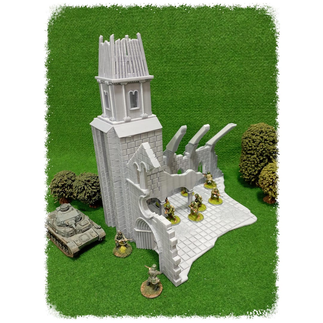 Ramelle Church STL – 3D Printable Tabletop Terrain - Etsy
