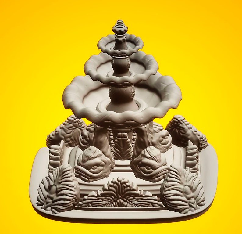 3D STL File Model Ghotic Fountain for 3D Printing - Etsy